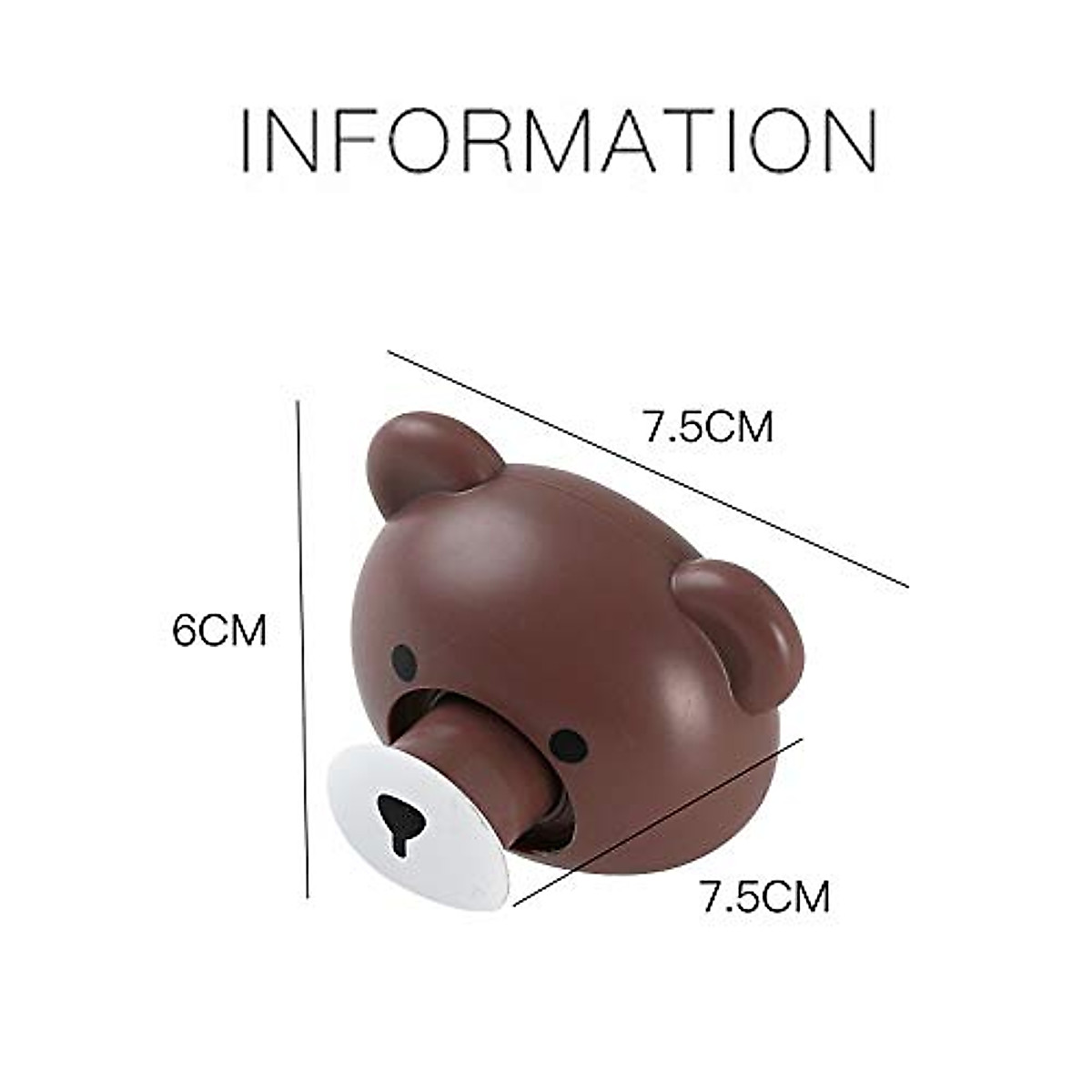 hebensi 4Pcs Adhesive Hooks Cute Cartoon Pig Panda Bear Wall Hooks 4 Colors Heavy Duty Wall Hooks for Kid's Room Living Room Bedroom