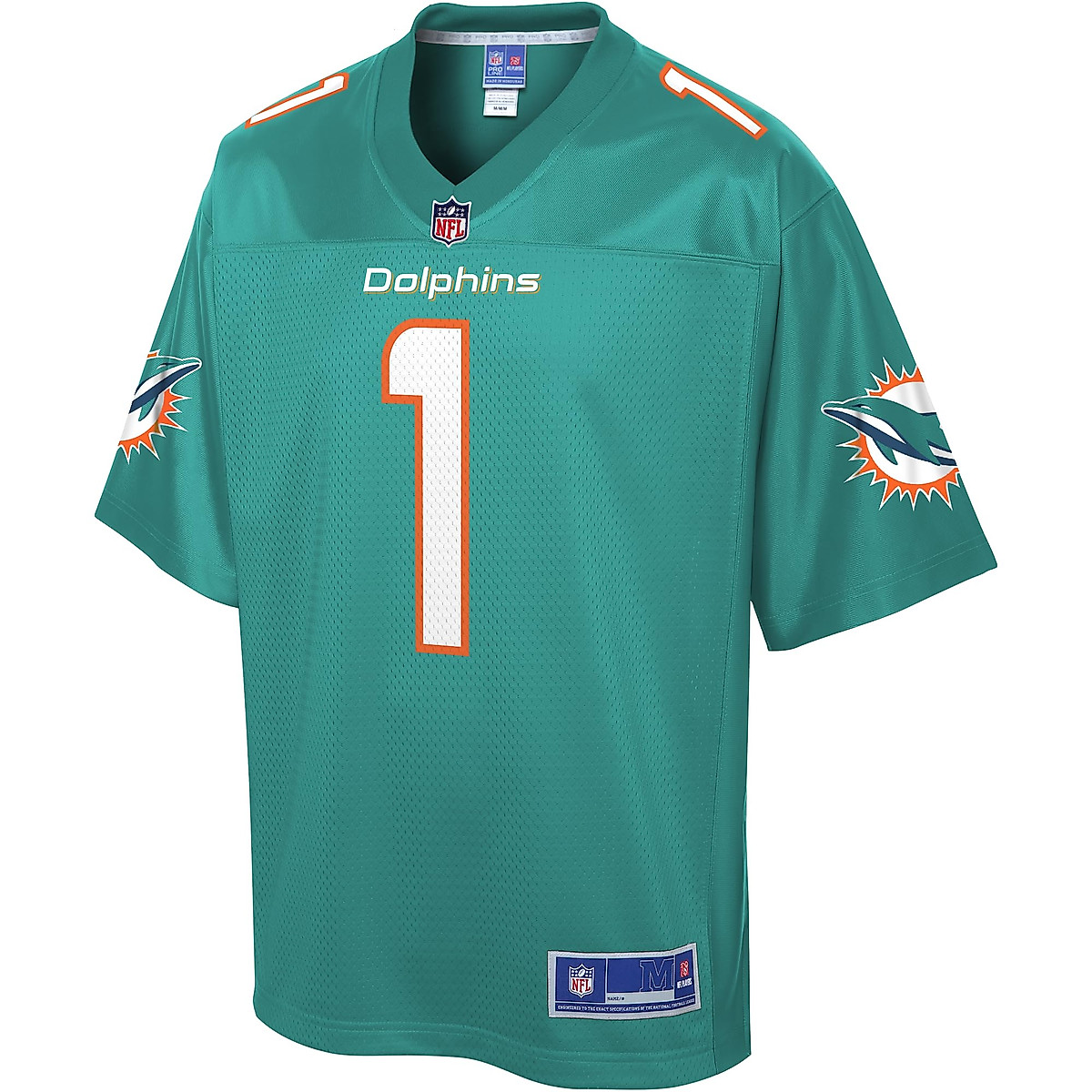 NFL PRO LINE Men's Tua Tagovailoa Aqua Miami Dolphins Logo Player Jersey