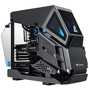 Thermaltake AH-360 Liquid-Cooled PC (AMD Ryzen 5 5600X, RTX 3060, 16GB RGB 3600Mhz DDR4 ToughRAM RGB Memory, 1TB Gen4 NVMe M.2, WiFi, Win 10 Home) Gaming Desktop Computer AHB2-B550-A36-LCS