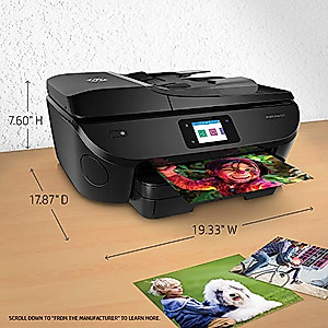 HP ENVY Photo 7855 All in One color Photo Printer with Wireless Printing, HP Instant Ink ready, Works with Alexa (K7R96A)