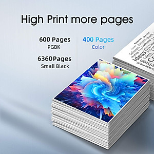 H&BO TOPMAE Compatible Canon Ink 280 and 281 Cartridges 280XXL 281XXL PGI-280XXL CLI-281XXL Ink Cartridge for Canon Pixma TS6320 TR8520 TR7520 TS9120 TS6120 TS8120 TS9521C Printer Tray(5 Pack