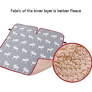 WINGOFFLY Baby Stroller Pram Carrier Windproof Warm Blanket Baby Car Seat Cover with Clip (Green)