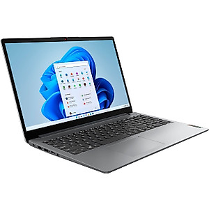 Lenovo IdeaPad 1 15.6"" HD Laptop, Athlon Silver 7120U, 4GB RAM, 256GB PCIE SSD, Webcam, Type-C, SD Card Reader, USB-A&C, Wi-Fi 6, Windows 11 + GM Accessory, Cloud Grey