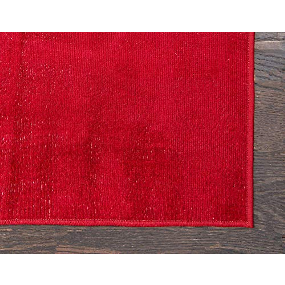 Unique Loom Williamsburg Collection Casual Transitional Solid Vibrant Area Rug, 5 x 8 ft, Red