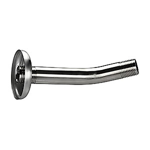 Danco (89182) Shower Arm Flange and Assembly, 6-inch, Brushed Nickel Finish Showerheads