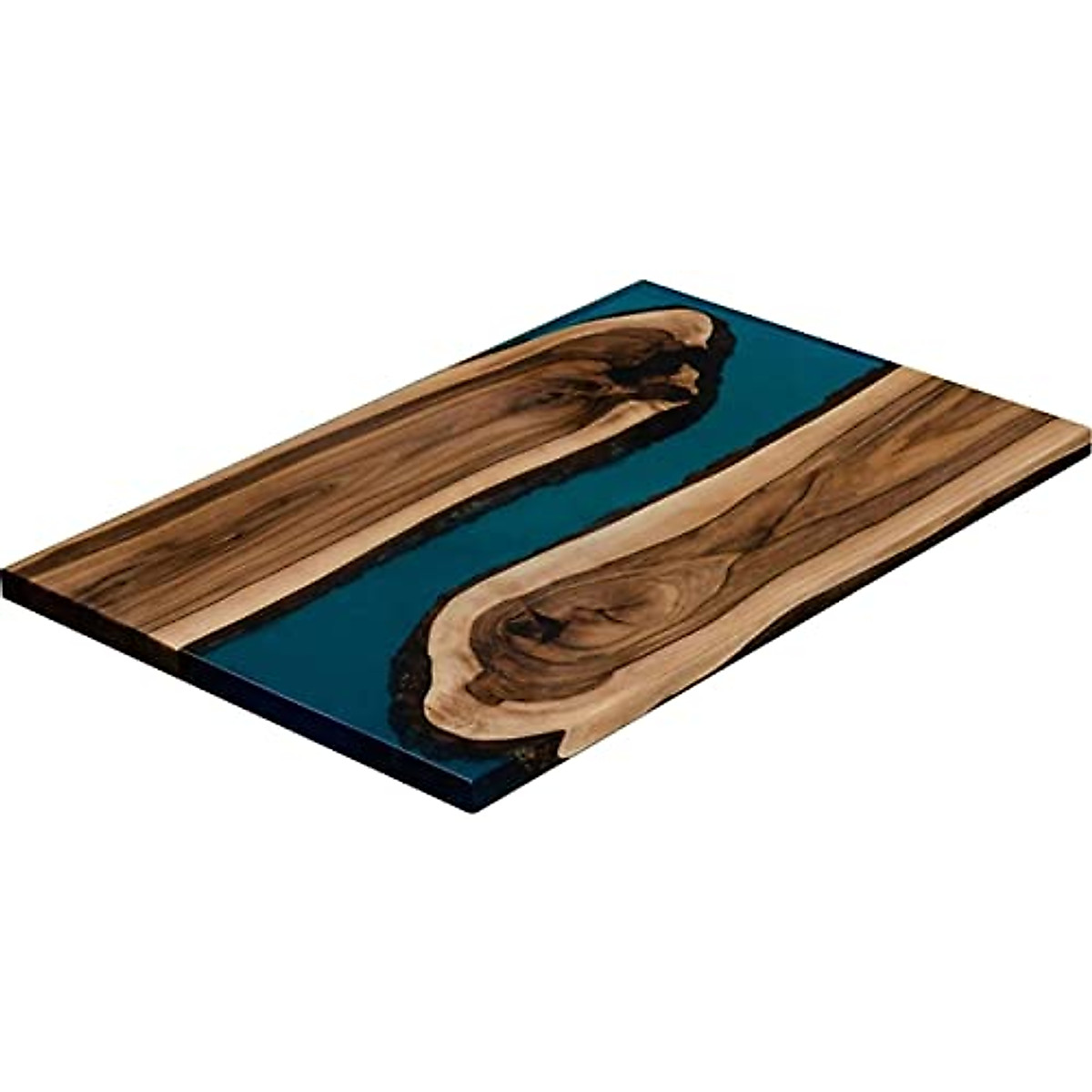 Live Edge Wooden Table, Epoxy Table, Epoxy Resin River Table, Natural Wood,Dining table, Natural Epoxy Table, Resin Table 54X27 inch