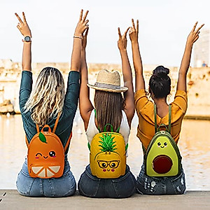 Remember Like Yesterday - Kawaii Avocado Backpack | Women and Kids Fashion Backpack | Faux Leather