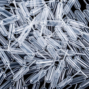 TOMNK 350pcs 4ml Plastic Pipettes Squeeze Transfer Pipettes Suitable for Chocolate, Cupcakes, Strawberries