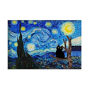VBKYFNZ Cat Poster Decorative Painting Canvas Wall Art Living Room Posters Bedroom Painting 12x18inch(30x45cm) Unframe-Cat