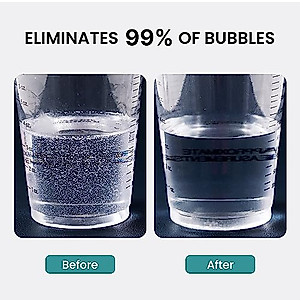 Resiners Holographic Ultra Fine Glitter Powder and Resin Bubble Remover - Metallic Epoxy Resin Glitter & -95kPa Vacuum Degassing Chamber, Epoxy Resin Airless Machine for Arts Crafts Jewelry M