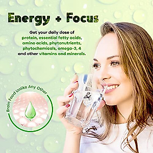 Chlorophyll Algae Supplement, Chlorophyll Marine Phytoplankton by Activation Products 1 Month Supply | Oil Memory and Focus Mineral Trace Supplements - Microalgae Oil for Energy and Stress - 30 ml