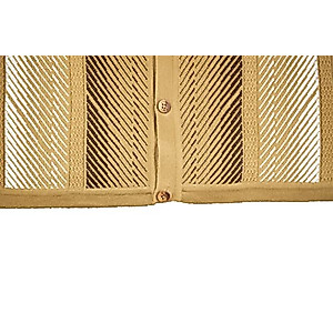 Men’s Short Sleeve Knit Sports Shirt - Modern Polo Vintage Classics: Mélange Panel (3XL, Cafe Stripe)