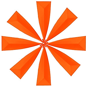 24 Pieces Halloween Pumpkin Paper Bags Candy Party Bags Present Paper Bags Grocery Bags Crafting Paper Bags Lunch Flat Bottom Halloween Bags (7 x 3.5 x 2.4 Inch)