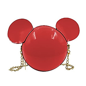 RARITYUS Kids Cartoon Mouse Crossbody Purse Cute Polka Dots Chain Shoulder Bag Satchel Handbag for Toddlers Boys Girls