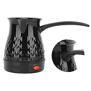 banapoy Electric Turkish Coffee Maker, 600ml Portable Electric Turkey Coffee Pot Stainless Steel Arabic Greek Turkish Coffee Maker, Anti Scald Tea Maker Kettle Coffee Machine