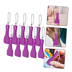 SEWOART 10pcs Spatula Tickets Tools Portable Card Scraper Tickets Scraper Scratch Tool Small Scratching Tools DIY Scraper Tools Scrapers Plastic