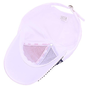 oaesc Patriotic American Flag Baseball Cap USA Bling Sparkle Hat for Women 4th July Summer Sun Cap White