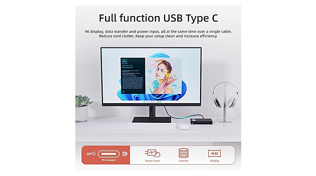 MeLE Quieter3C Mini PC - WiFi 6, Fanless, Win11 Pro