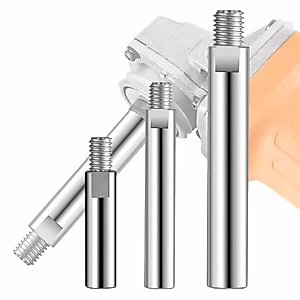 5/8"-11 Angle Grinder Extension Shaft Connecting Rod 3PCS，Compatible with Makita, Dewalt, Bosch, Hitachi, Milwaukee, Metabo and Other Brands，nophike Tool