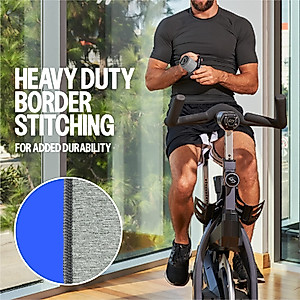 Acteon Microfiber Quick Dry Gym Towel, Silver ION Odor-Free Absorbent Fiber, Fast Drying, Men & Women Workout Gear for Body Sweat, Working Out, Towels