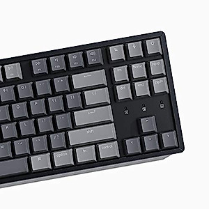 Keychron K8 Wireless Bluetooth/USB Wired Mechanical Keyboard, Hot-swappable Tenkeyless 87 Keys RGB LED Backlit Gateron Blue Switch N-Key Rollover, Aluminum Frame for Mac and Windows