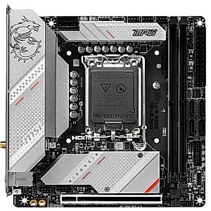 MSI MPG B760I Edge WiFi Gaming Motherboard (Supports 12th/13th Gen Intel Processors, LGA 1700, DDR5, PCIe 5.0, M.2, 2.5Gbps LAN, USB 3.2 Gen2, Wi-Fi 6E, Mini-ITX)