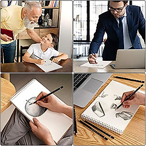 Panamoni Sketch Book, 9×12 inches Sketch Pad, 6 PCS Sketch Pencils and Eraser Included