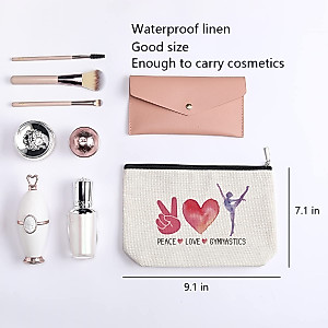 kdxpbpz Gymnastics Stuff Gymnastic Makeup Bag Inspirational Gymnastics Lover Gifts Gymnastic Coach Gift Birthday Gifts for Her Female Gymnastics Athletics Coach Friend Sister