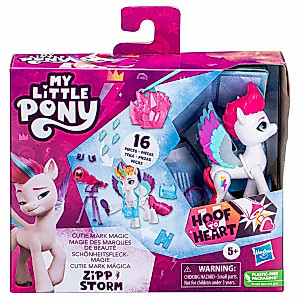 My Little Pony: Make Your Mark Cutie Magic Zipp Storm - 3-Inch Hoof to Heart with Surprise Accessories, for Kids Ages 5 and Up