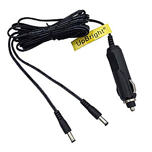 UpBright New Car DC Adapter Compatible with RCA DRC630N Portable Dual-Screen DVD Player Auto Vehicle Boat RV Cigarette Lighter Plug Power Supply Cord Charger