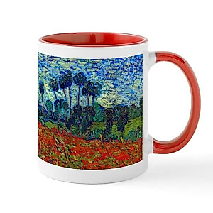 CafePress Van Gogh Poppy Field Mug Ceramic Coffee Mug, Tea Cup 11 oz