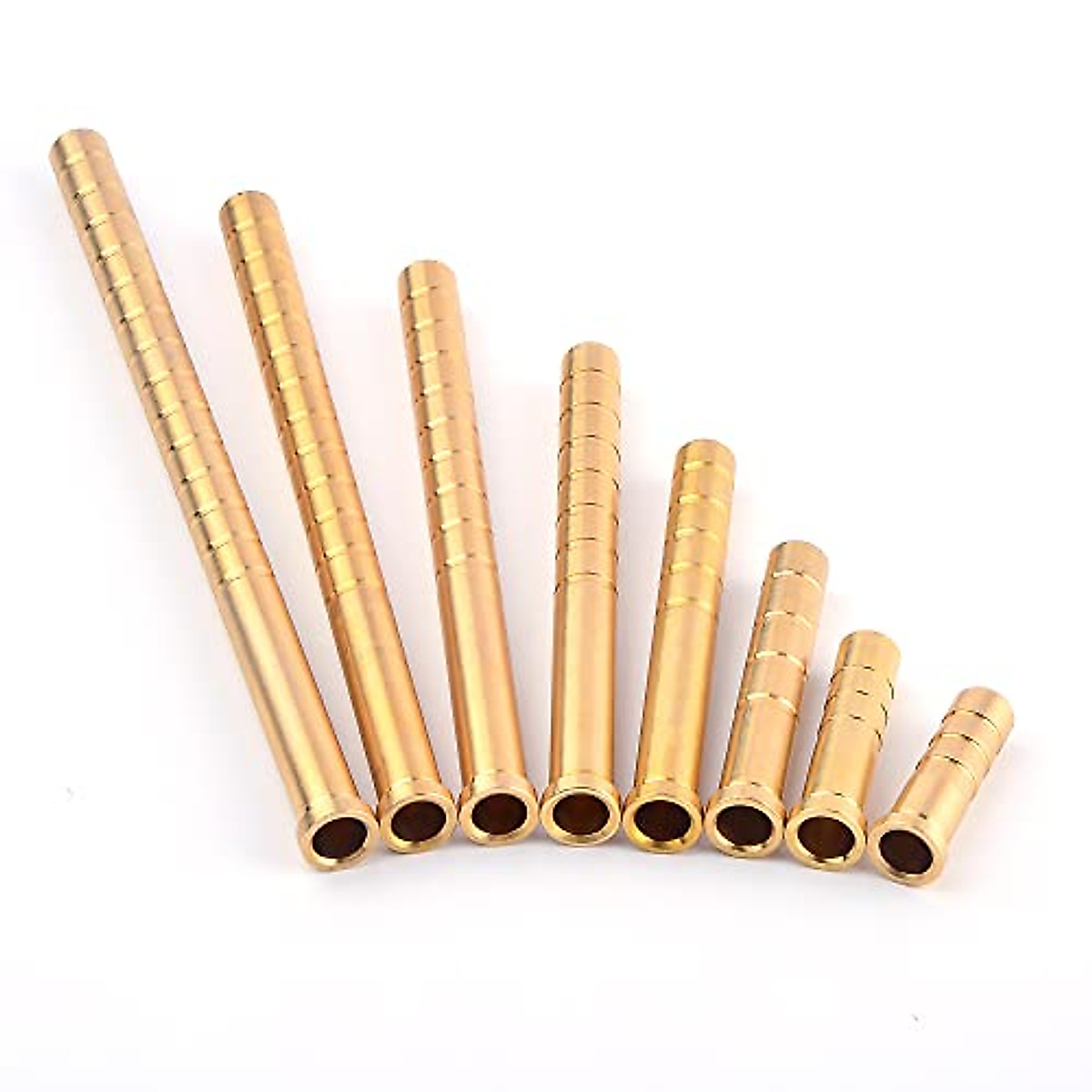 AMEYXGS 6pcs Archery Brass Arrow Weight 100/150/200/250/300 Grains Combo Screw Point Copper Insert