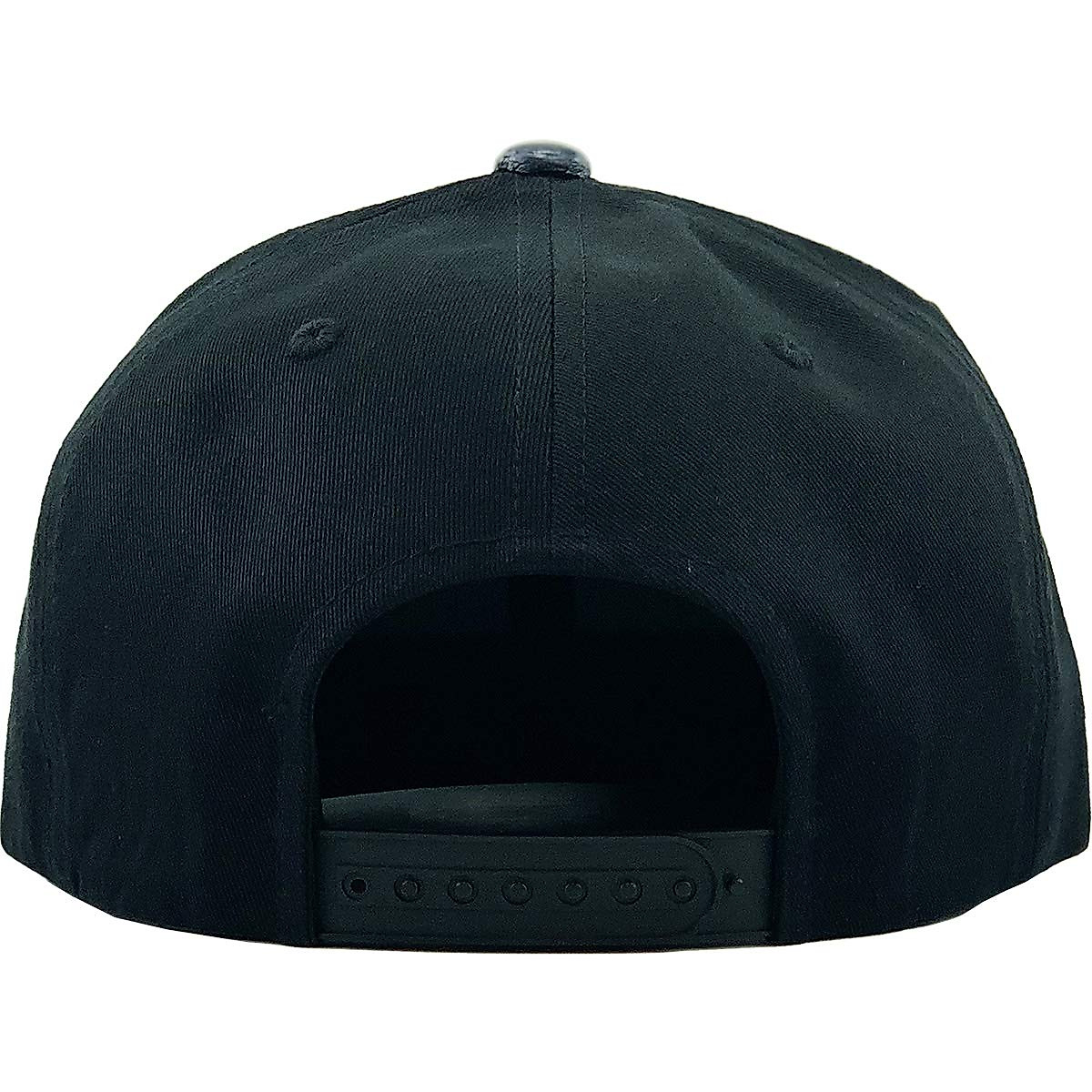 KNW-1469AZ BLK Aztec Snapback Hat Blank Cap Cotton & Wool Blend Flat Visor