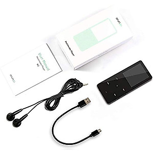 MP3 Player with Bluetooth 40GB Portable Music Player for Walking Running with Earphone Built-in Speaker for Walking Jogging Touch Buttons Design Support FM Radio Voice Recorder E-Book