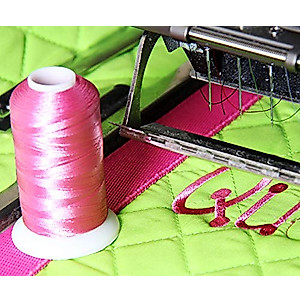 Threadart Polyester Machine Embroidery Thread By the Spool - No. 148 - Christmas Red - 1000M - 40wt - Hundreds of Color Options