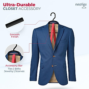 18pk Extra Large Hangers for Plus Size Clothes - Heavy Duty Hangers Oversized - Extra Wide Plastic Coat Hanger for Uniforms, Jerseys, Jackets - Big and Tall Hangers for Men - Large Hangars (White)