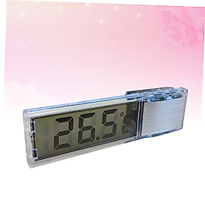 BESPORTBLE 3pcs Reptile Accessories Digital Temperature Gauge Electronic Kits Fish Tank Temperature Meter Aquarium with Sucker Glass Aquarium Animal Fish Tank Tools Thermometer Suction Cup 3D