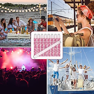 Sliner 62 Pcs Secret Tampon Flask Set Includes 1 oz Tube Flasks Reusable Self Adhering Wrappers Funnels with Handles for Women Girls (Classic Style)