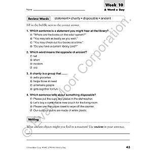 A Word a Day, Grade 3 Teacher Edition