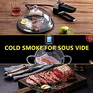 Smoking Gun for Foods Smoke Infuser-INKBIRD 13PCS Smoking Gun Kits w 6 Flavors Wood Chips, Smoker Machine with Accessories-Cold Smoke for Food and Drinks-Gift for Man, for Sous Vide, BBQ, Cheese, Meat