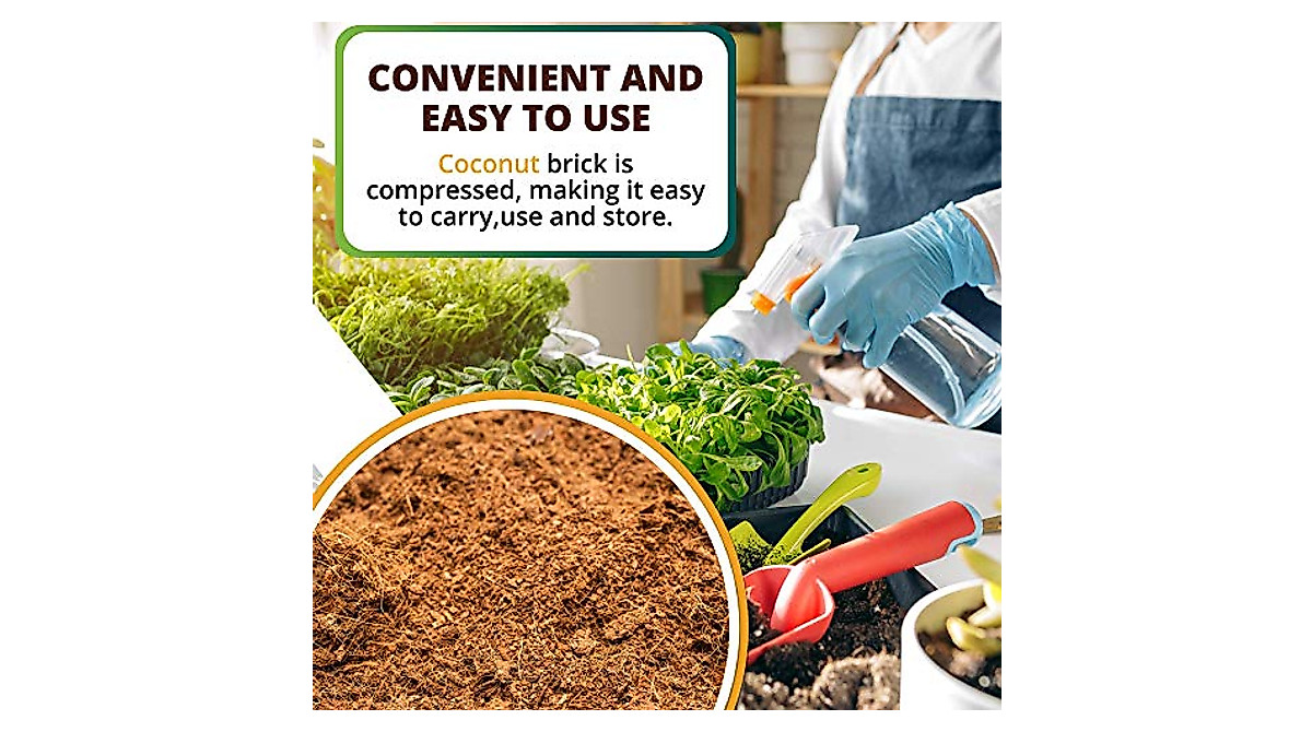 Vivlly Coco Coir Block: Organic Seed Starter for Healthy Plants