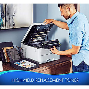 Brother HL-L3210CW USB & Wireless Print Only Digital Color Laser Printer for Home Business Office - Print Speed up to 19 ppm, 600 x 2400 dpi, 250-Sheet Large Capacity, CBMOUN USB Printer Cable