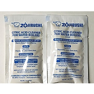 Zojirushi ADC-05 Citric Acid Electric Dispensing Pot Cleaner 1 Oz.(28 Gr.) - 2 Packs