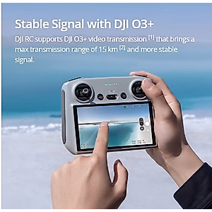 Original RC Controller - High-performance remote control for DJI Mavic 3 and DJI Mini 3 Pro, O3+ image transmission support, transmission distance up to 15 km, with Lanyard and screen tempered film