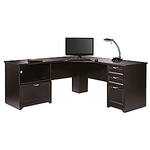 Realspace® Magellan Performance 71"W L-Shape Corner Desk, Espresso