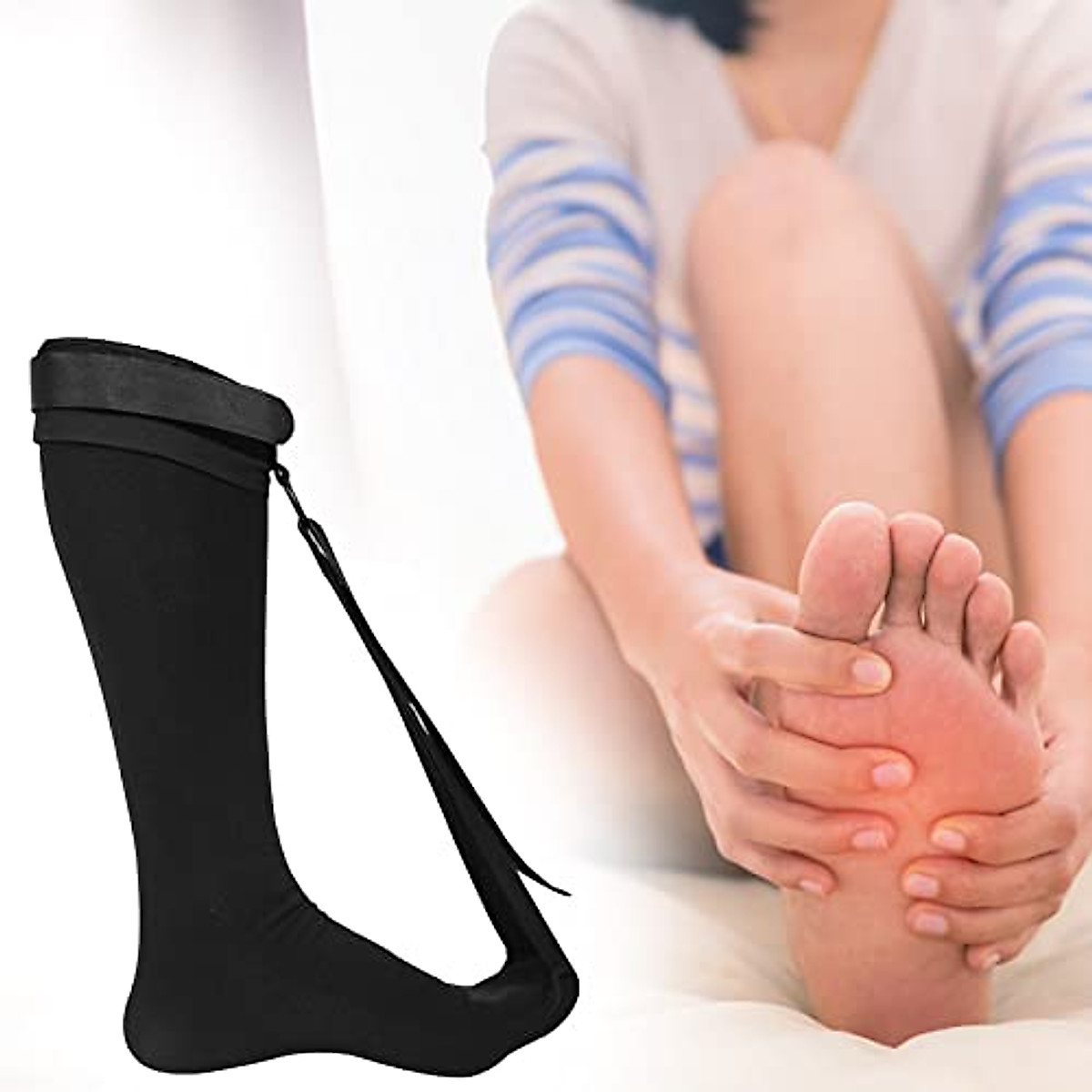 Yolispa Plantar Fasciitis Brace Night Splint Sock for Pain Relief from Plantar Fasciitis, Achilles Tendonitis Sleeping Support Boot Recovery Socks