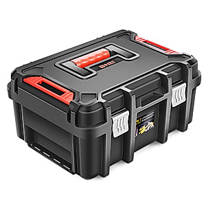 ‎DNA MOTORING Tool Box Lockable Organizer Storage Toolbox with Removable Tray for Workshop Garage & Household,Large Capacity,TOOLS-00309
