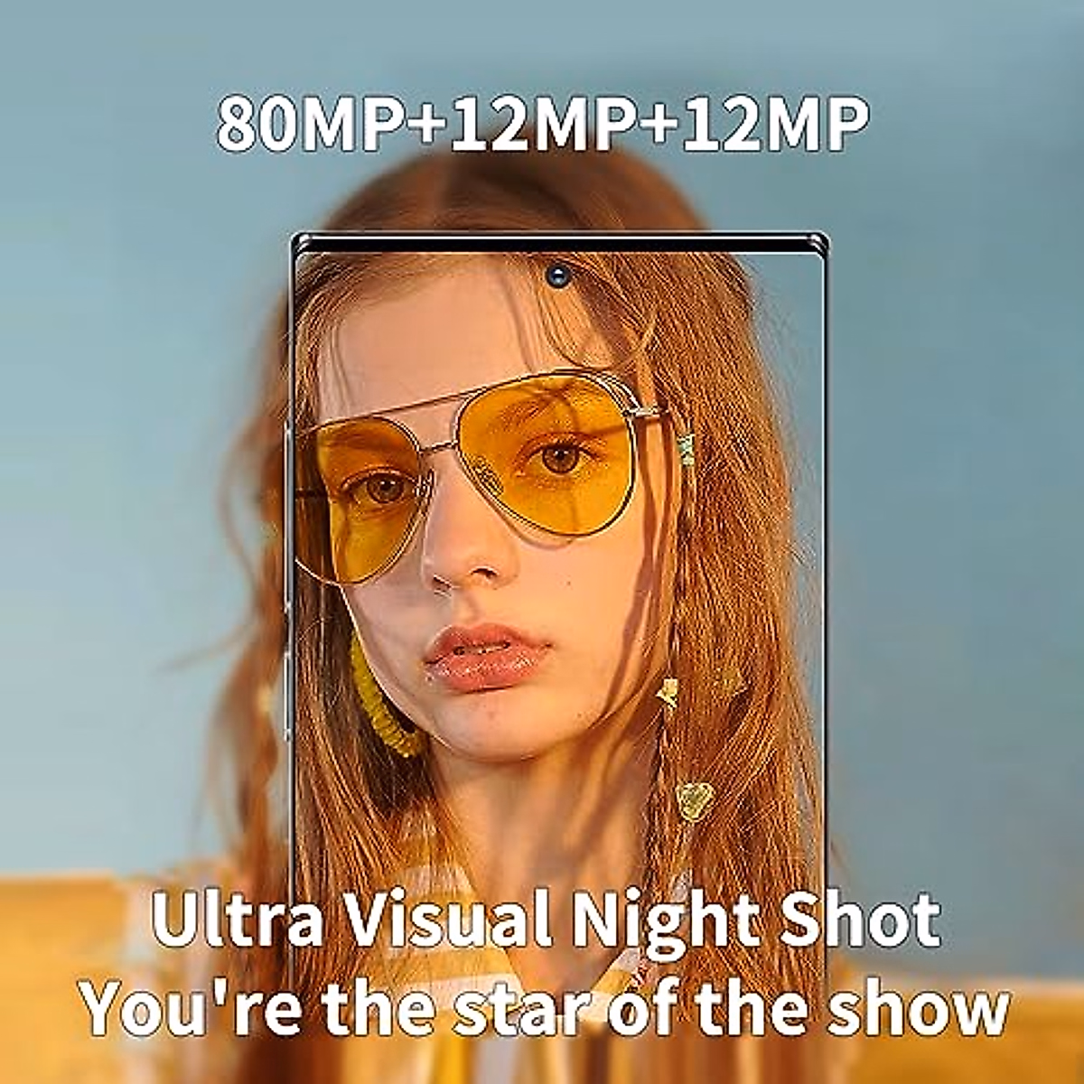 WV LeisureMaster C23+5G Cell Phone with Tool Pen, Android Smartphone, 6GB+256GB Full Netcom Unlocked Phone, Support Dual SIM Dual Standby Face Recognition 6000mAh Ultra Long Life Battery.(Black)