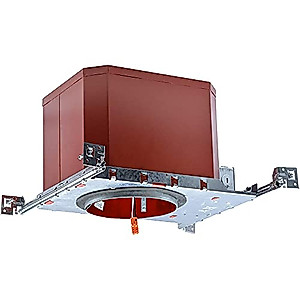 AH Lighting 6 Inch LED Fire Rated Housing New Construction Recessed Can, UL Fire Ratings Up to 2 Hours, Airtight, Insulated and Non Insulated Ceilings