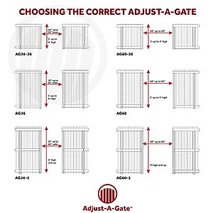 Adjust-A-Gate 2 Way Lockable Easy to Install Steel Frame Gate Latch with Installation Building Kit and Telescoping Bars (2 Pack)